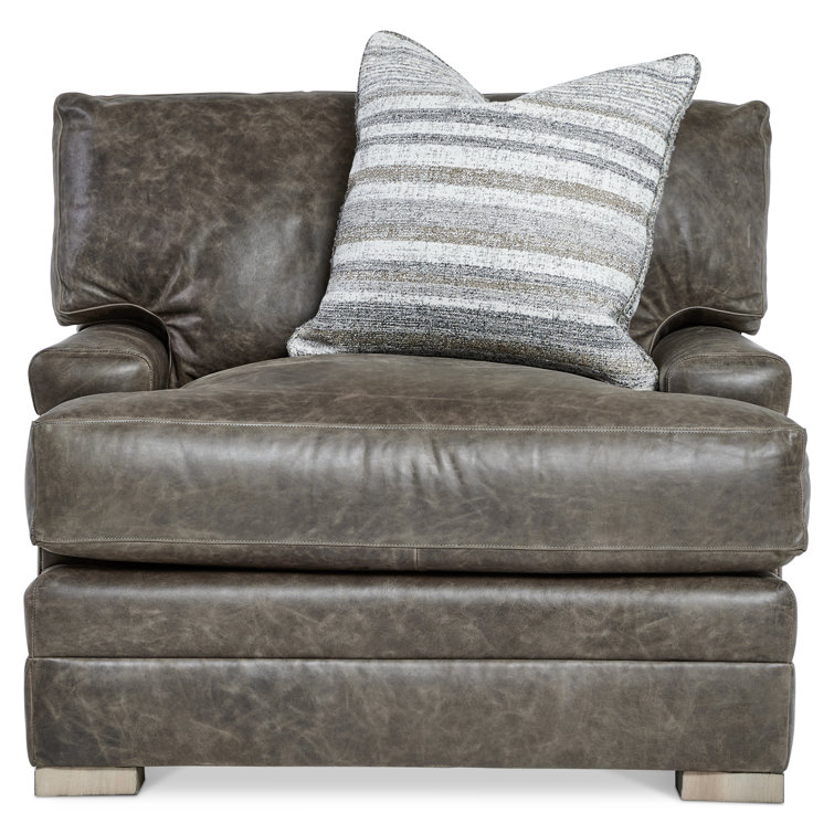 Bernhardt leather club chair store